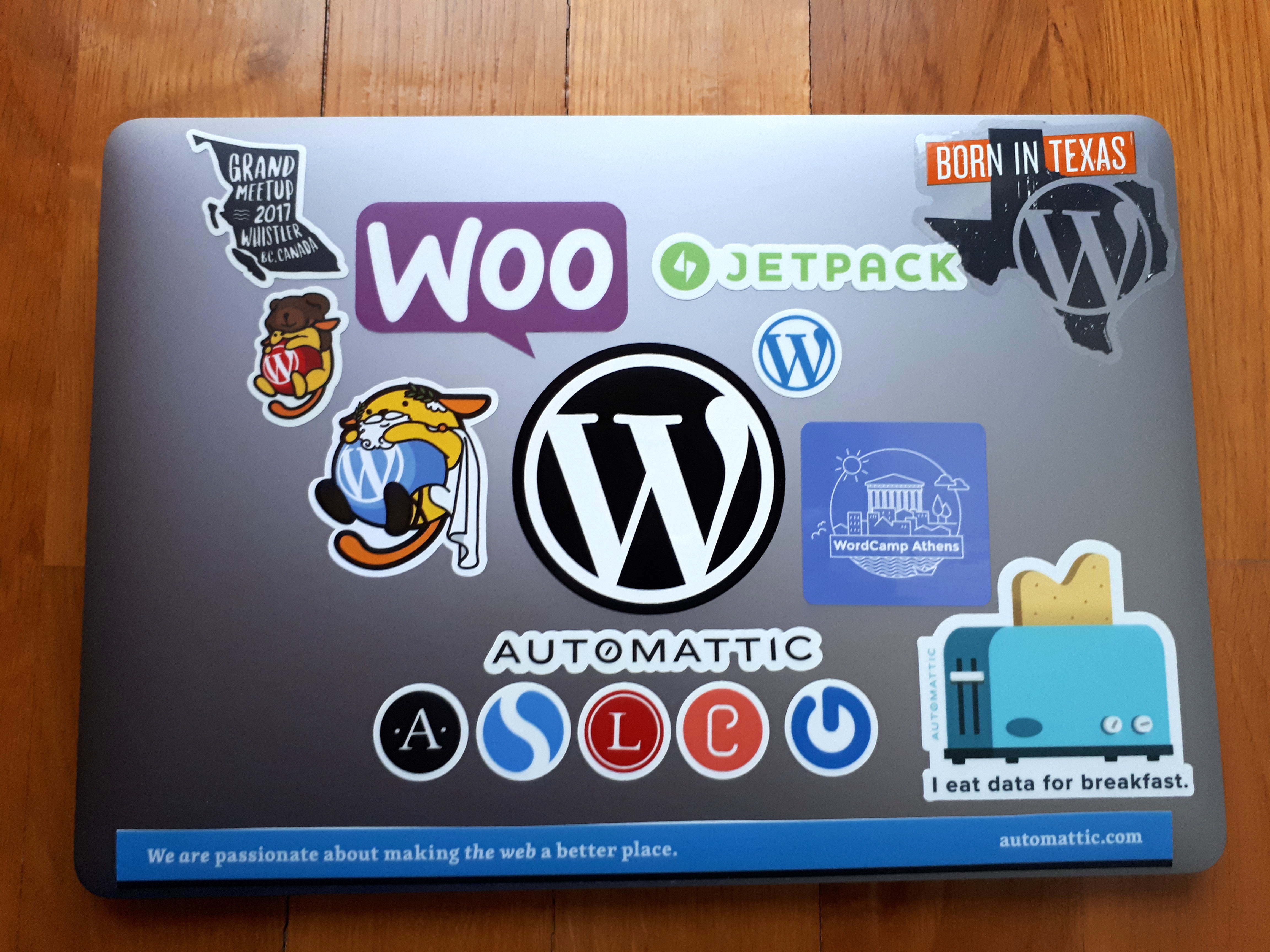 Sticker bombed MacBook – fstat.net